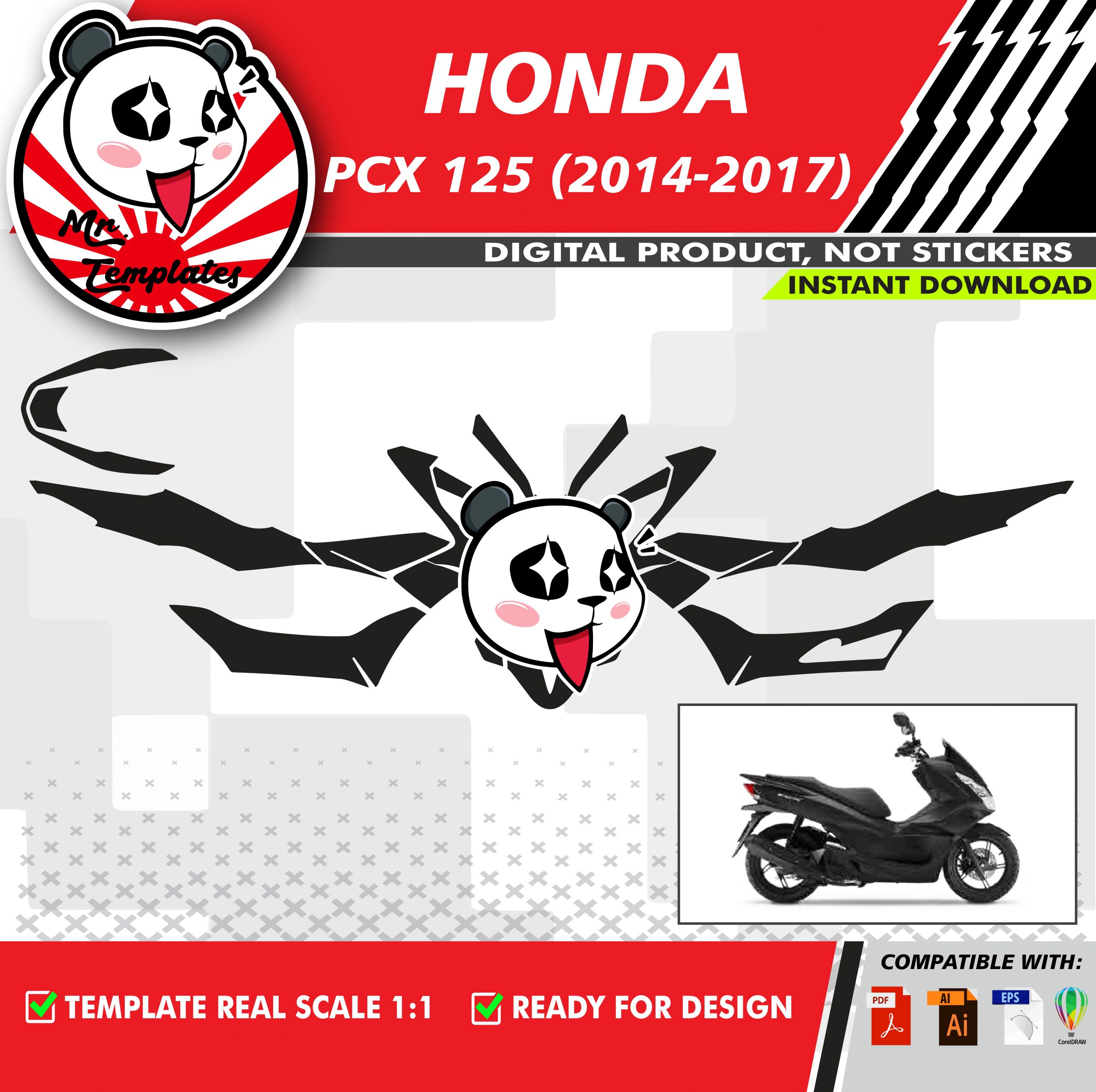 TEMPLATE HONDA PCX | MOTOPROTEMPLATES