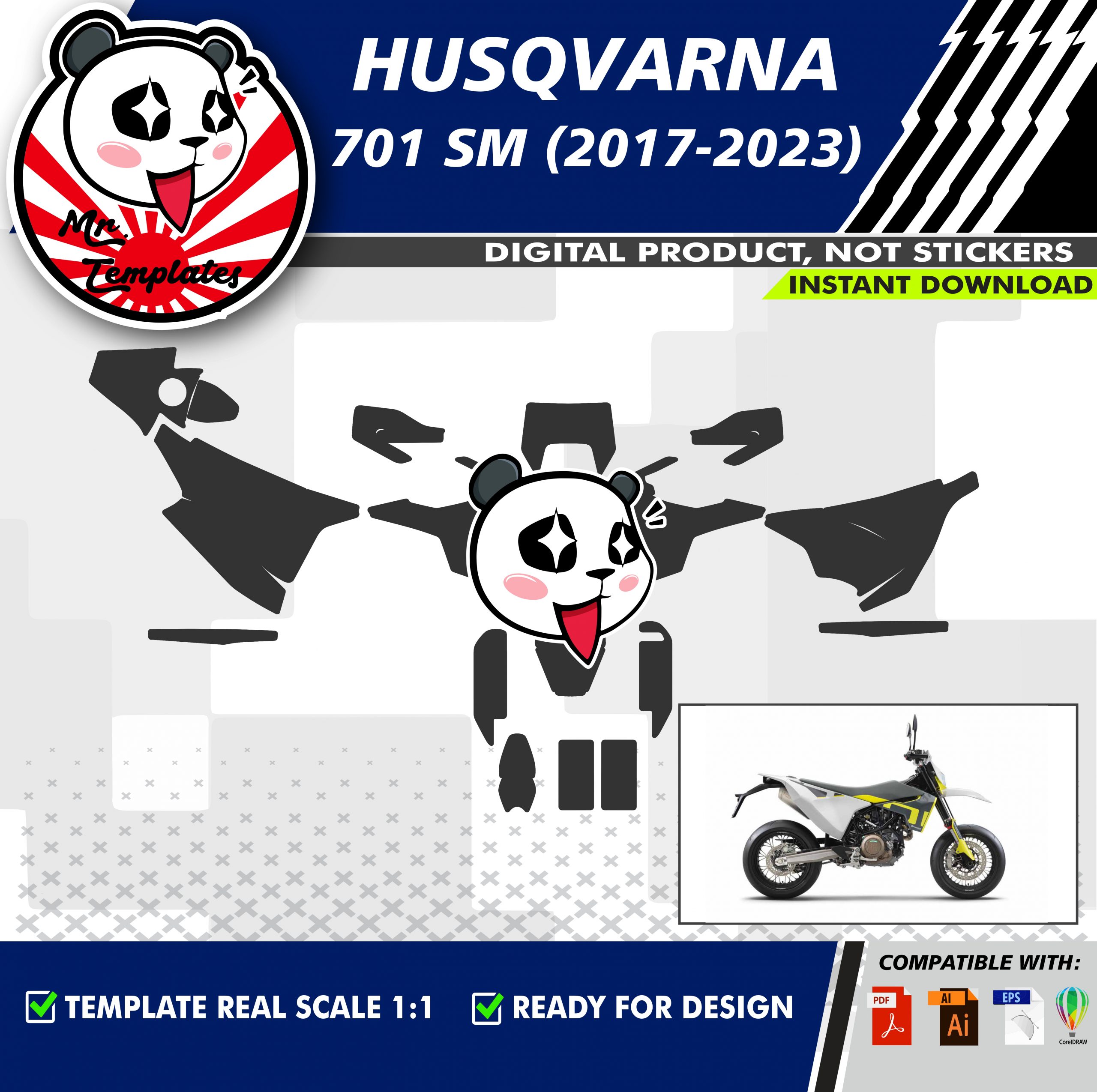 PLANTILLA HUSQVARNA 701 SM | MOTOPROPLANTILLAS