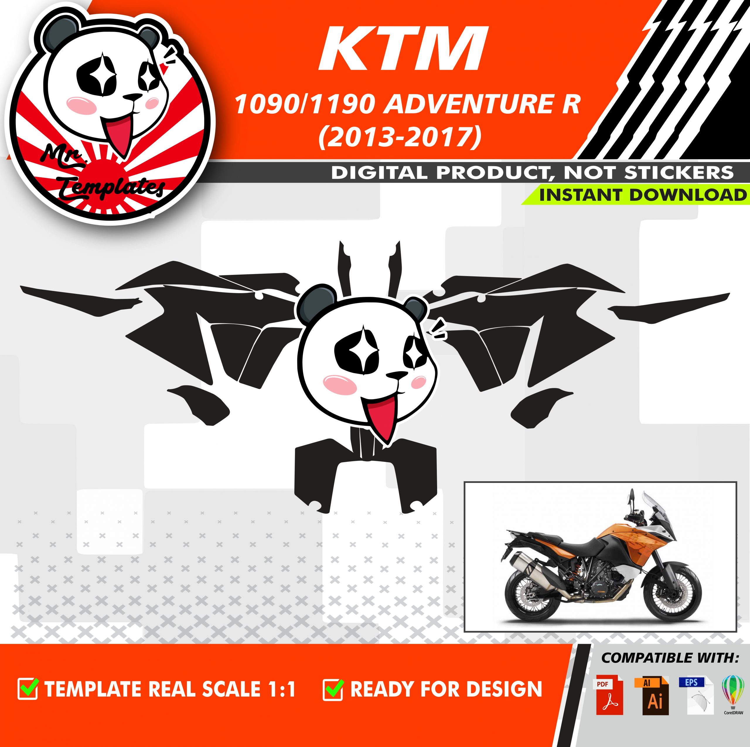 TEMPLATE KTM 1090 / 1190 ADVENTURE R | MOTOPROTEMPLATES