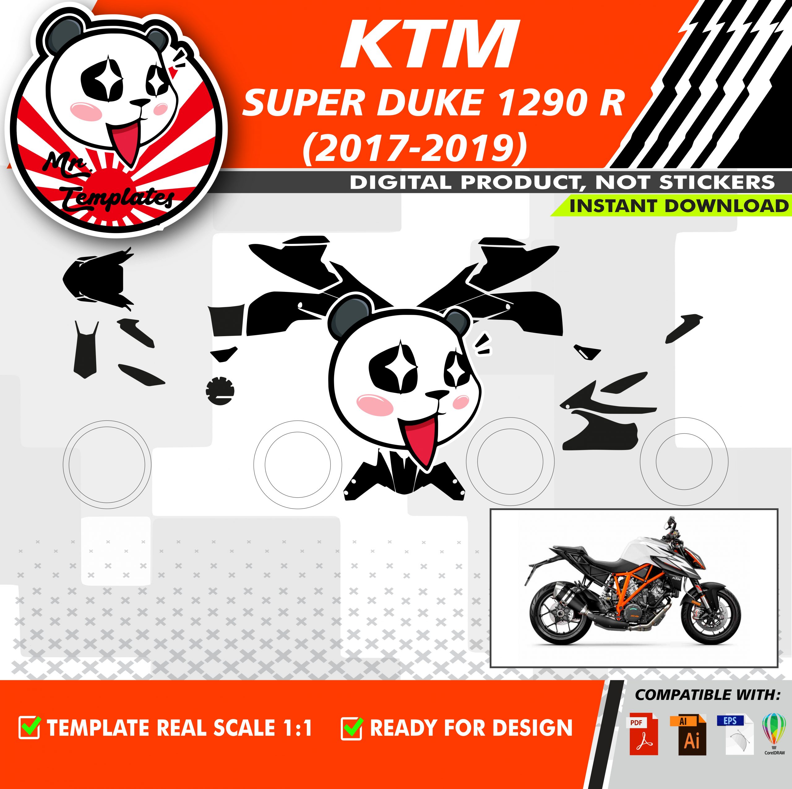 TEMPLATE KTM SUPER DUKE 1290 R | MOTOPROTEMPLATES