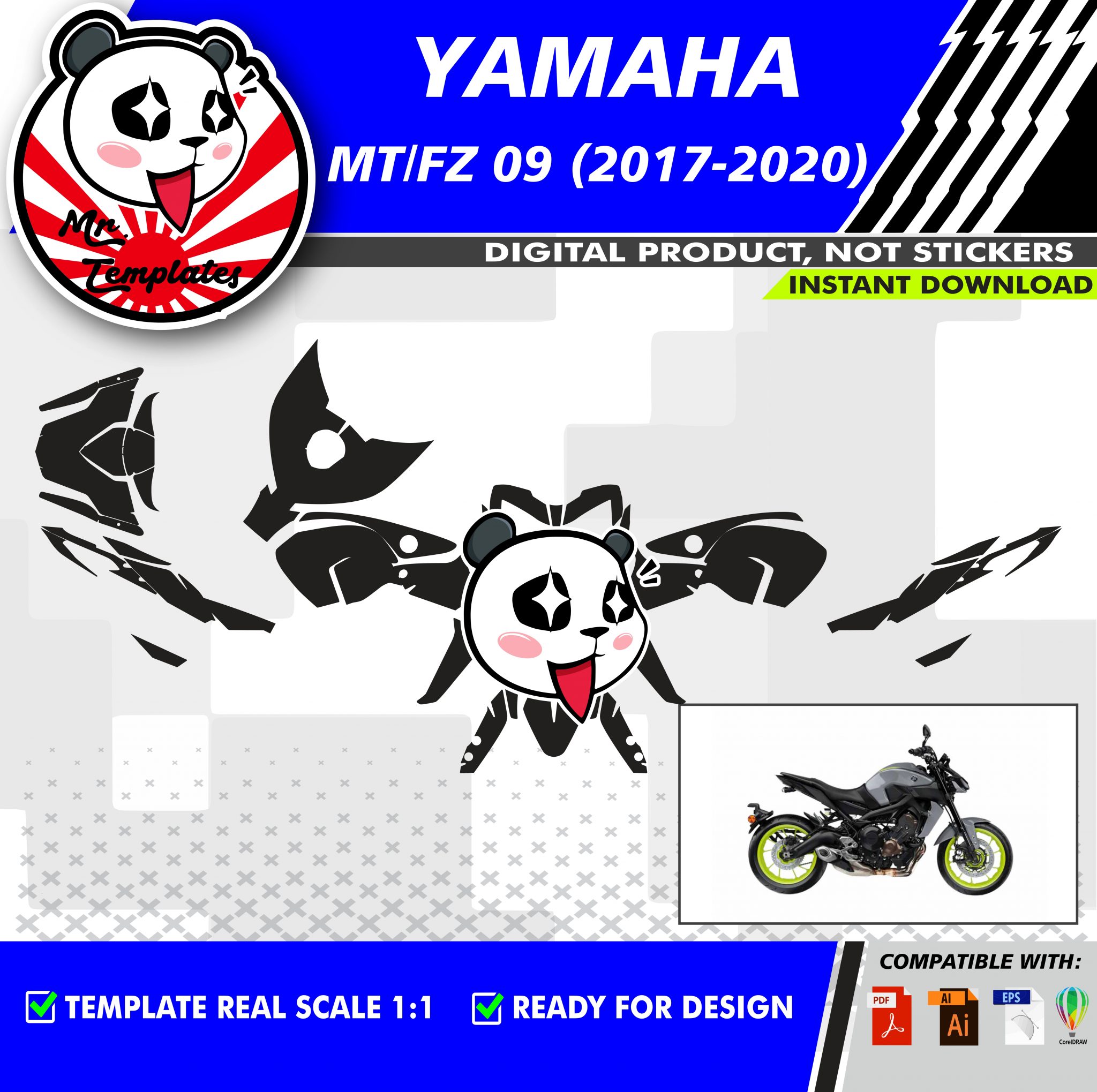 YAMAHA MOTORCYCLE TEMPLATES | MOTOPROTEMPLATES