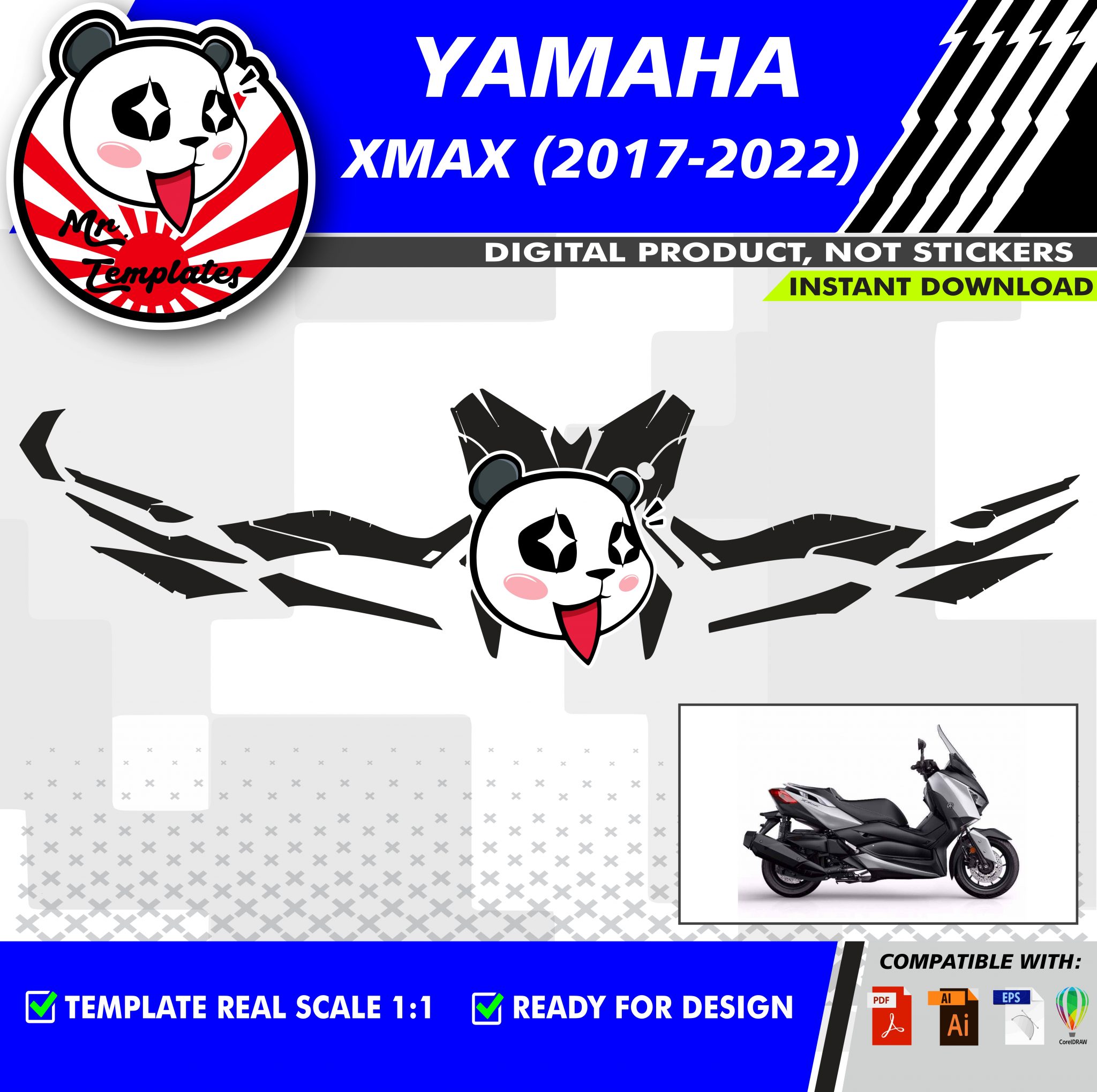 TEMPLATE YAMAHA XMAX | MOTOPROTEMPLATES