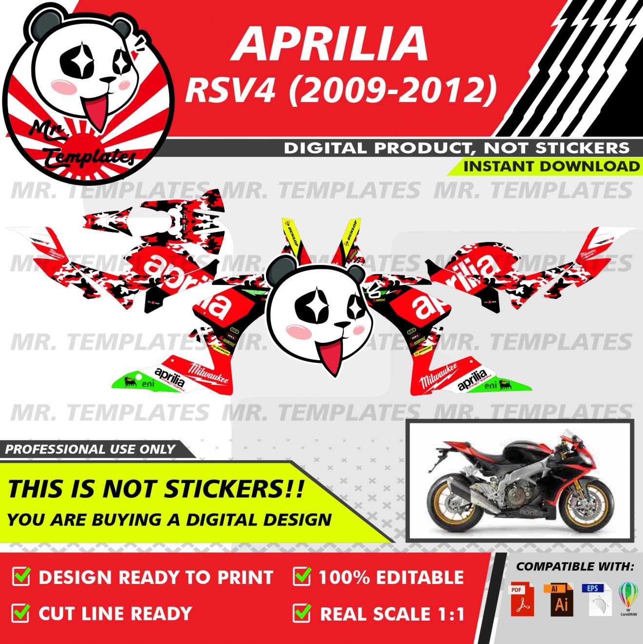 🥇 DOWNLOAD APRILIA DESIGNS READY TO PRINT