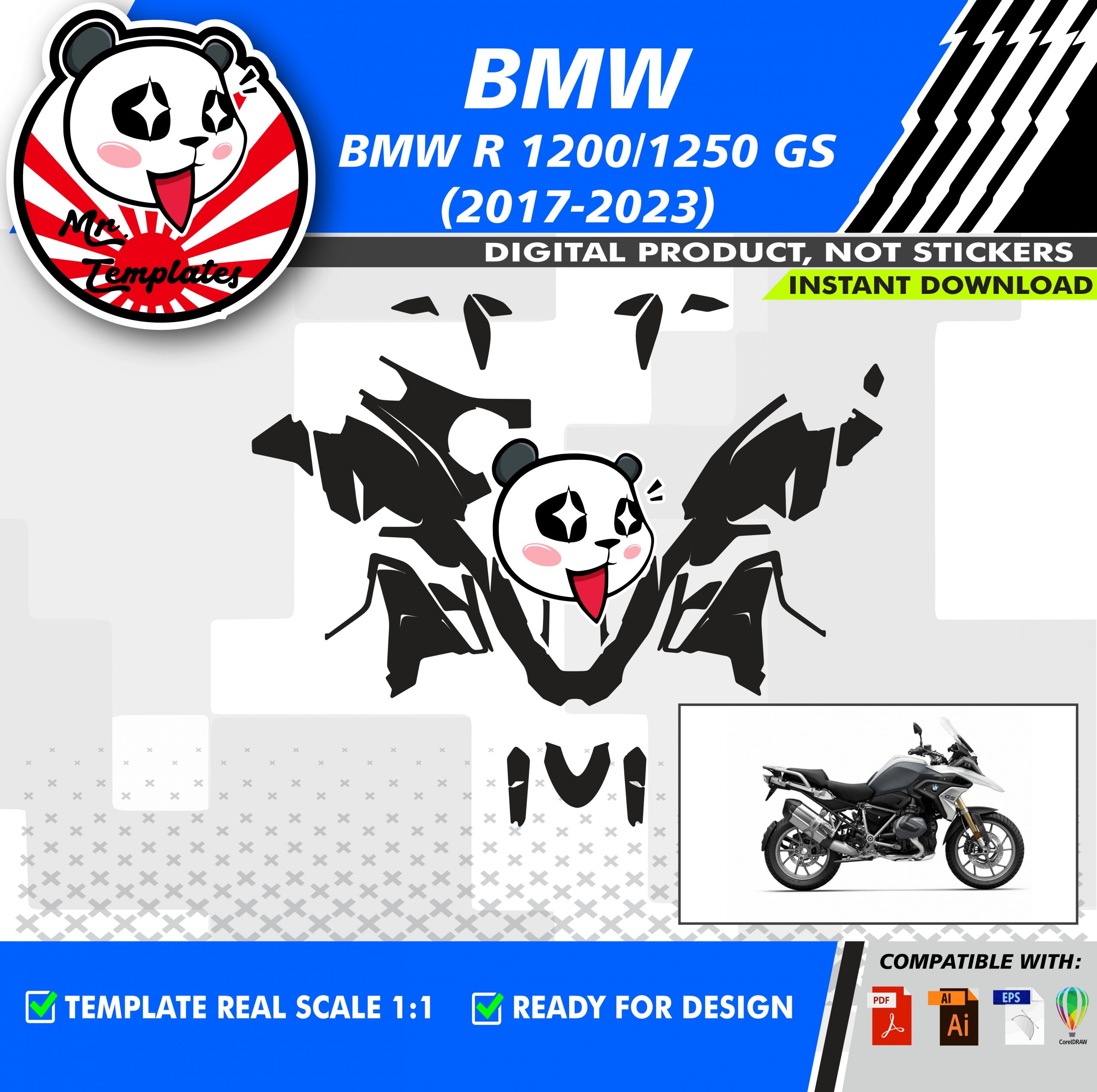 TEMPLATE BMW R 1200/1250 GS | MOTOPROTEMPLATES