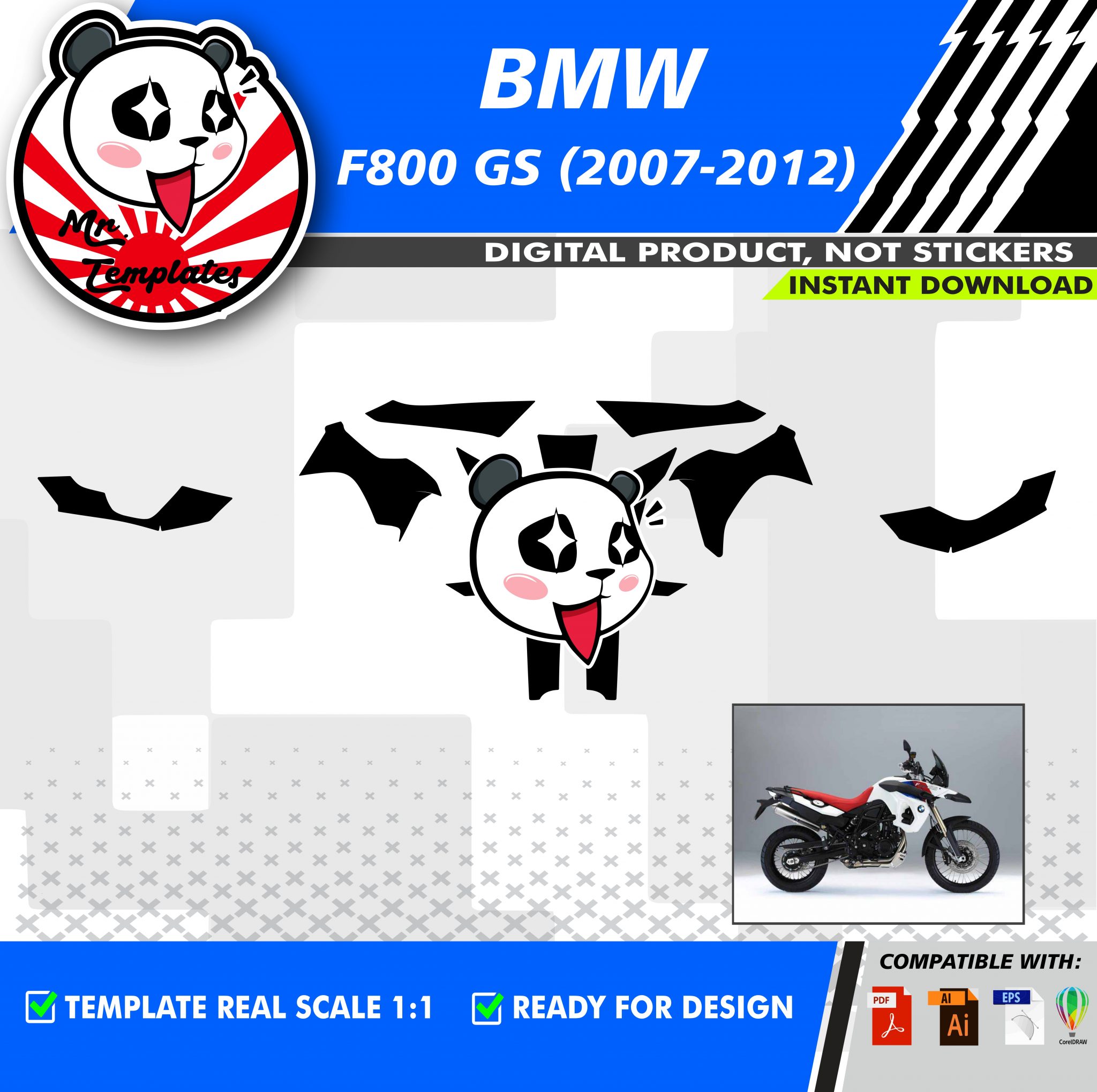 TEMPLATE BMW F 800 GS | MOTOPROTEMPLATES