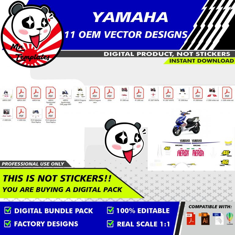🥇 DOWNLOAD YAMAHA DESIGNS READY TO PRINT