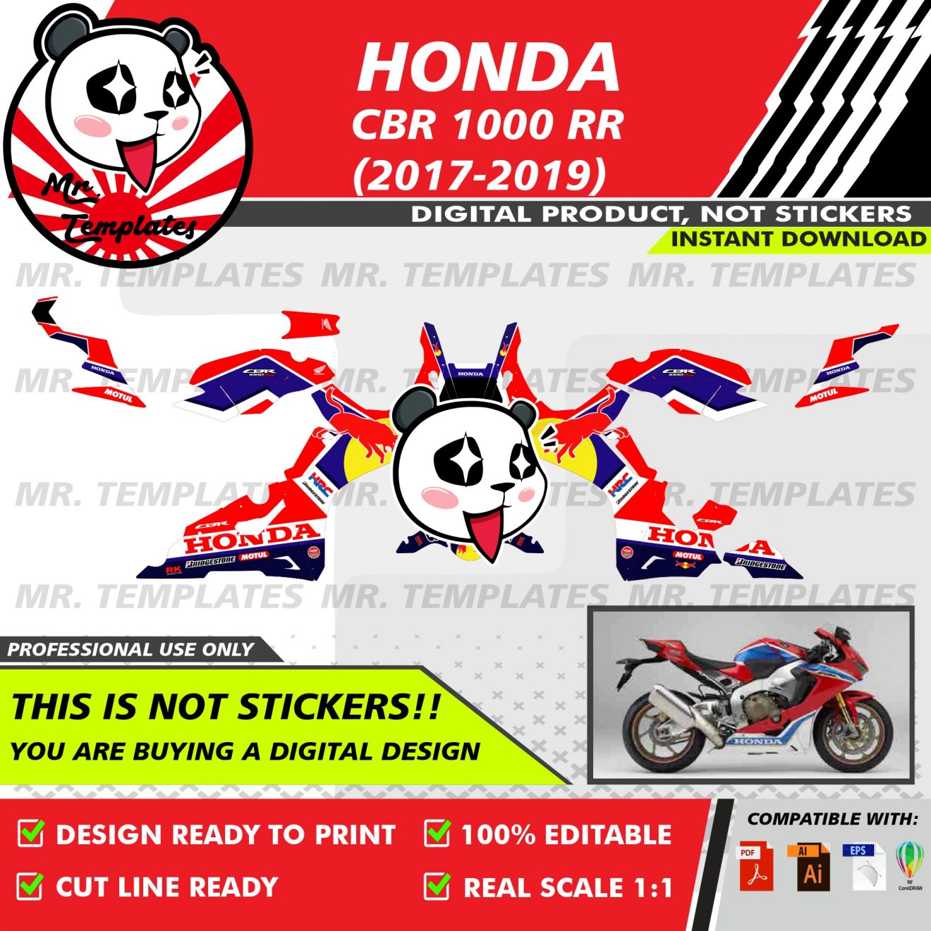 🥇 DOWNLOAD HONDA DESIGNS READY TO PRINT